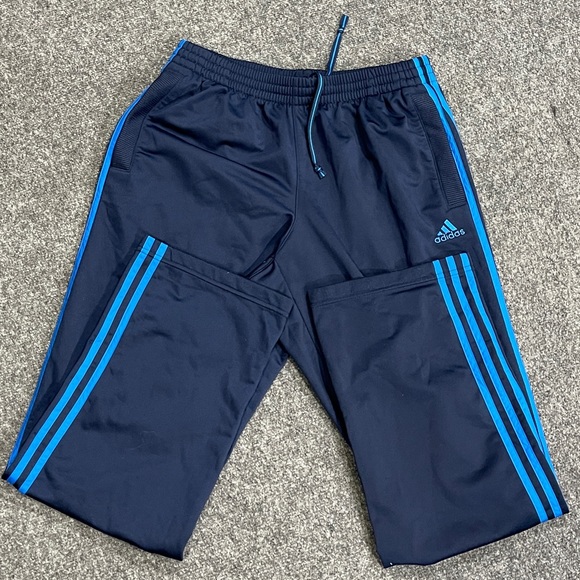 adidas | Pants | Adidas Essentials Mens Blue 3 Stripe Pant Sz M | Poshmark